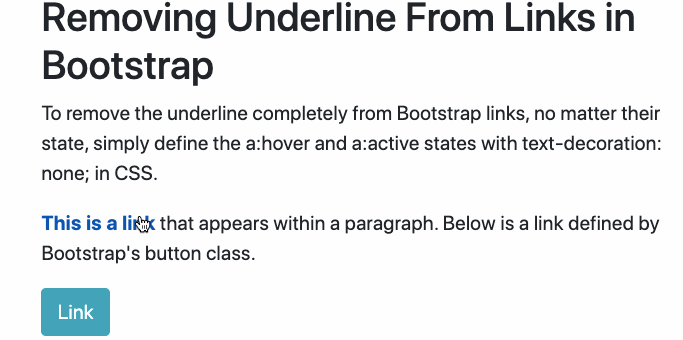 How to Remove the Underline from Links in CSS
